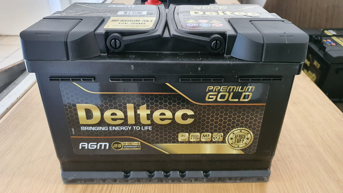 652 AGM Deltec Premium Gold Battery – Sos Performance Accessories